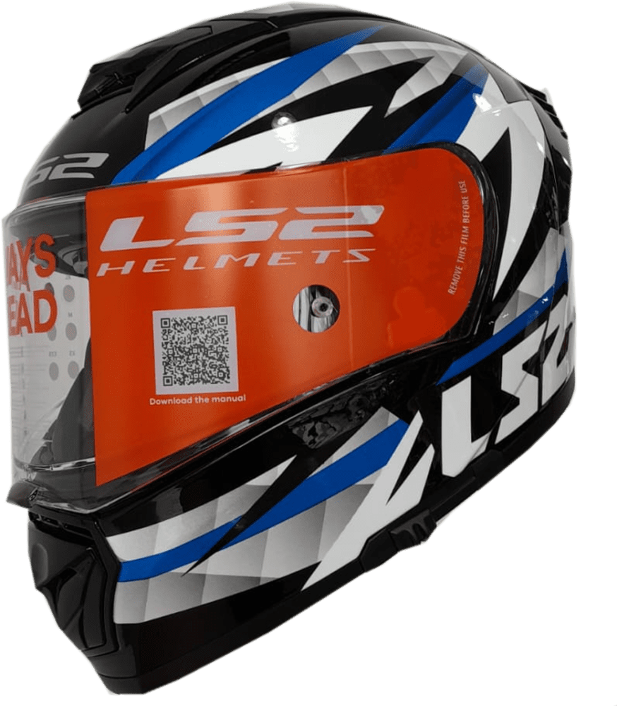 LS2 FF390 CRYSTAL NEGRO AZUL - All Road