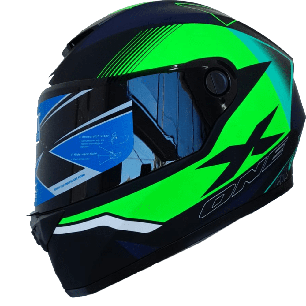 XONE 500-GT MANIAC NEGRO VERDE NEON | All Road