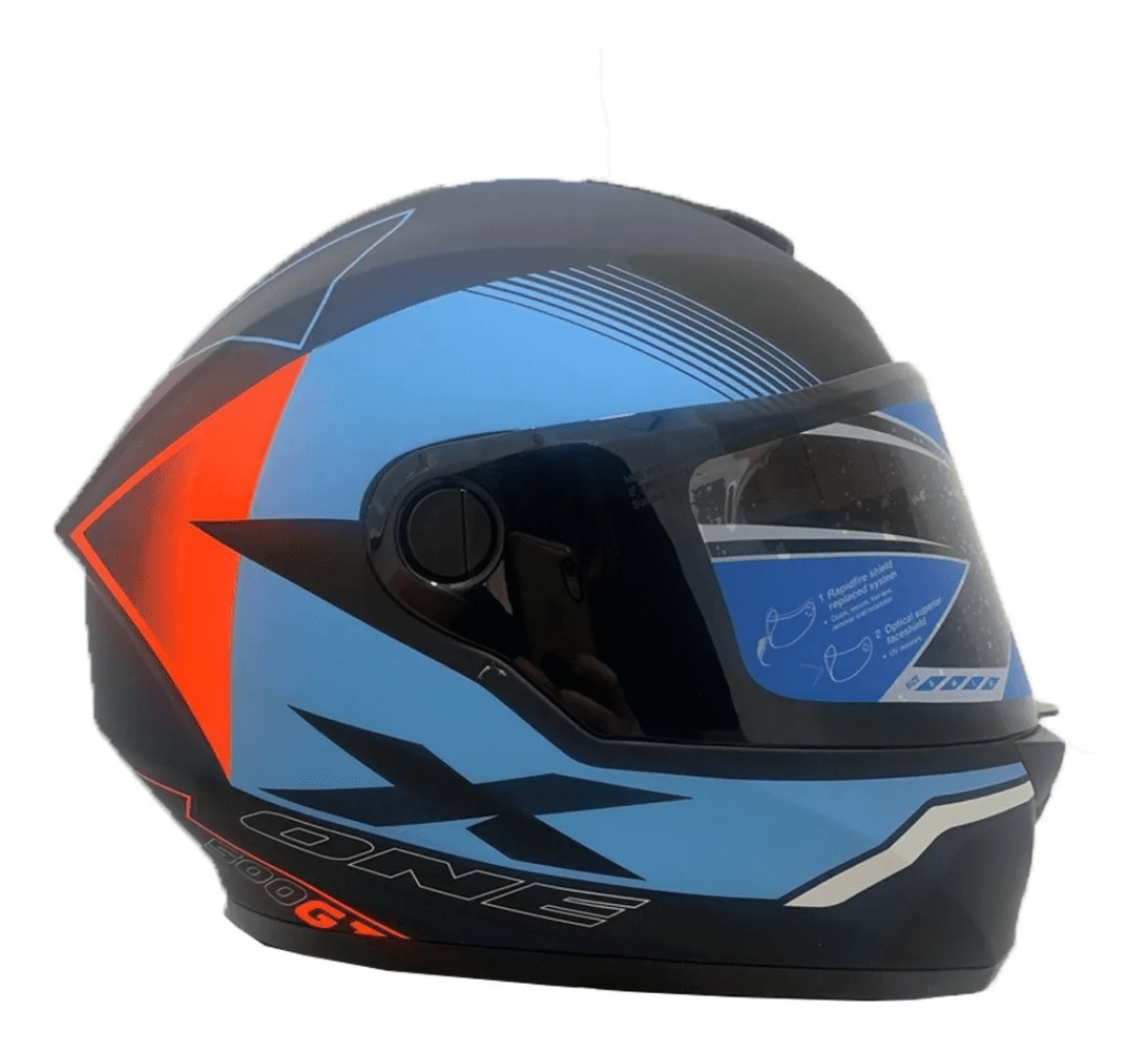 XONE 500-GT MANIAC NEGRO AZUL - All Road