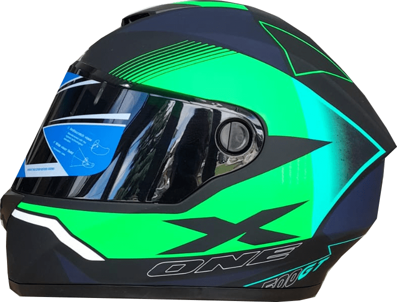 XONE 500-GT MANIAC NEGRO NEON VERDE | All Road : All Road