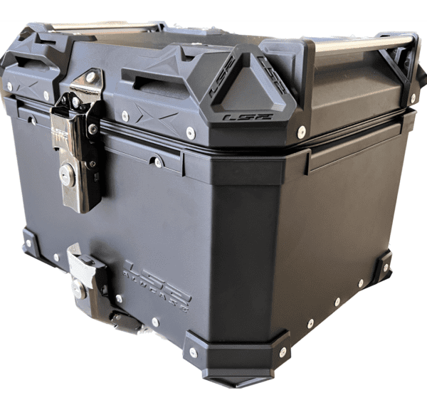 BAUL TRASERO TOPCASE LS2 ALIMINIO NEGRO 35 LITROS CON BASE - All Road