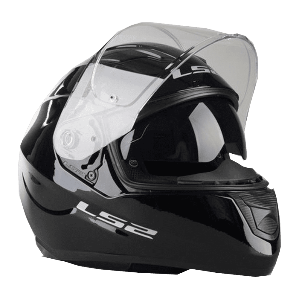 LS2 FF320 STREAM EVO SOLIDO NEGRO BRILLO - All Road