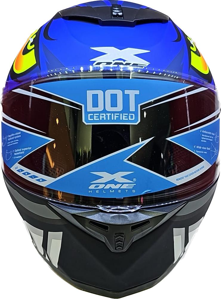 XONE 500-GT SMUG NEGRO AZUL - All Road