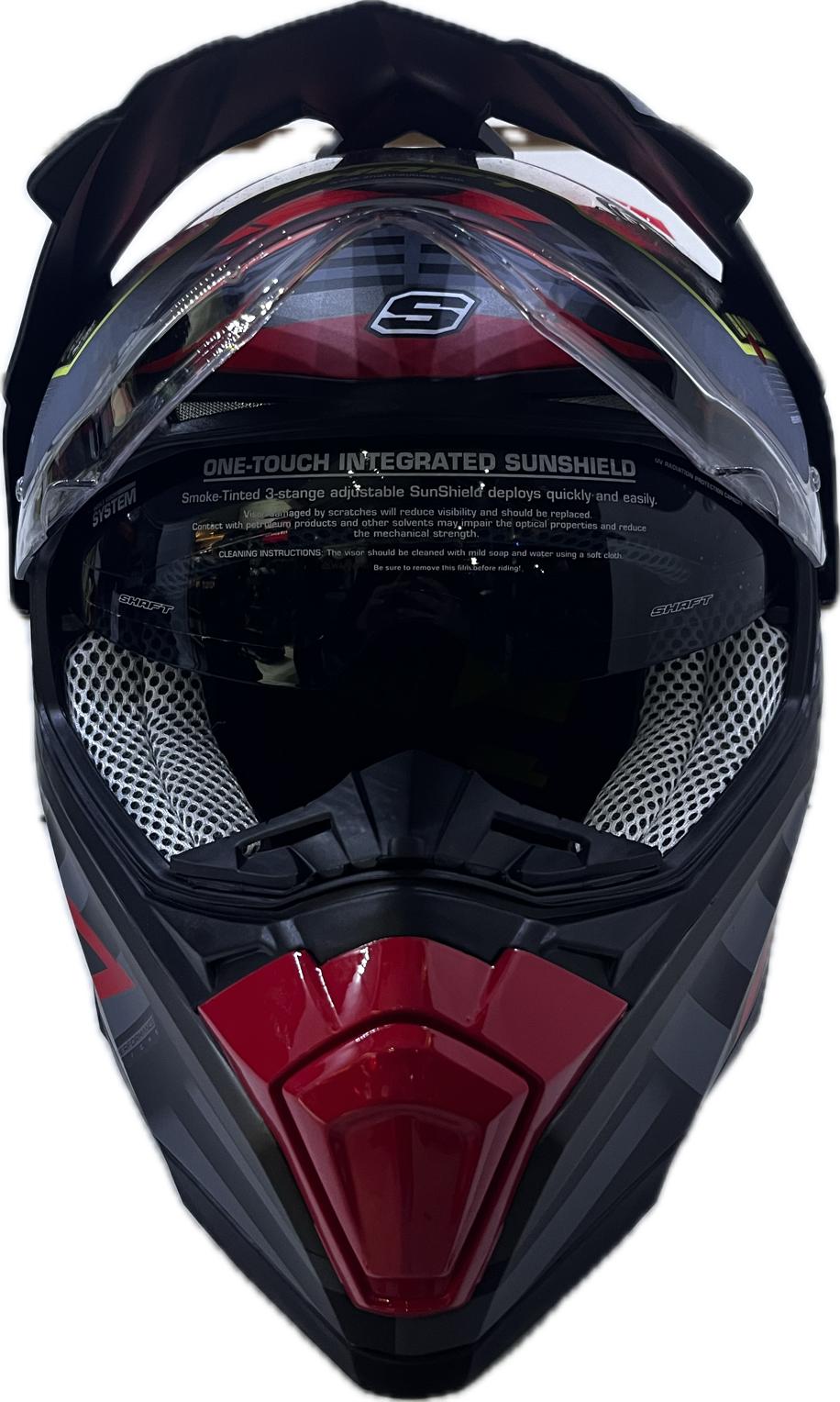 CASCO SHAFT MX380 OPAL ROJO - All Road