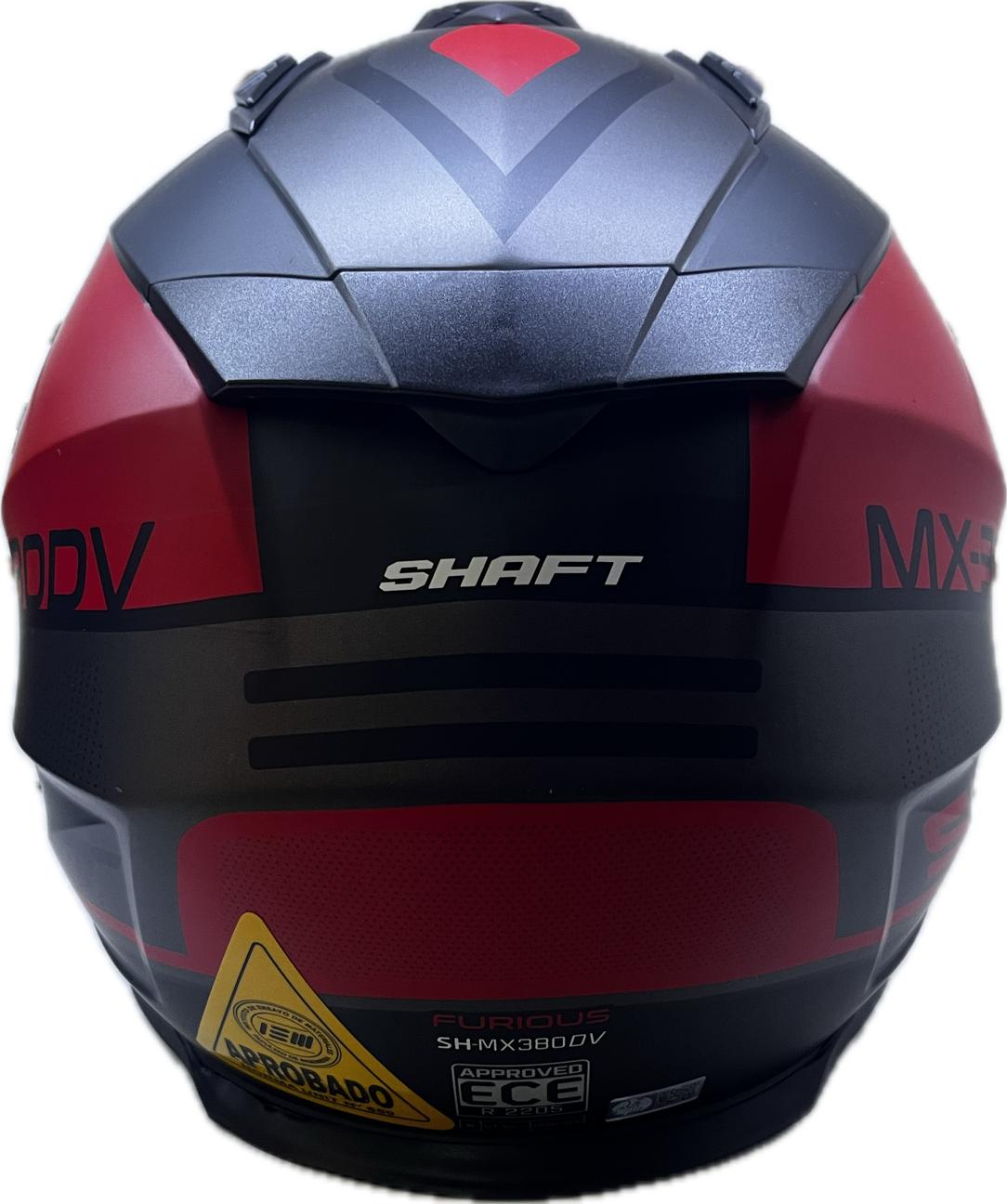 CASCO SHAFT MX380 FURIUS ROJO - All Road
