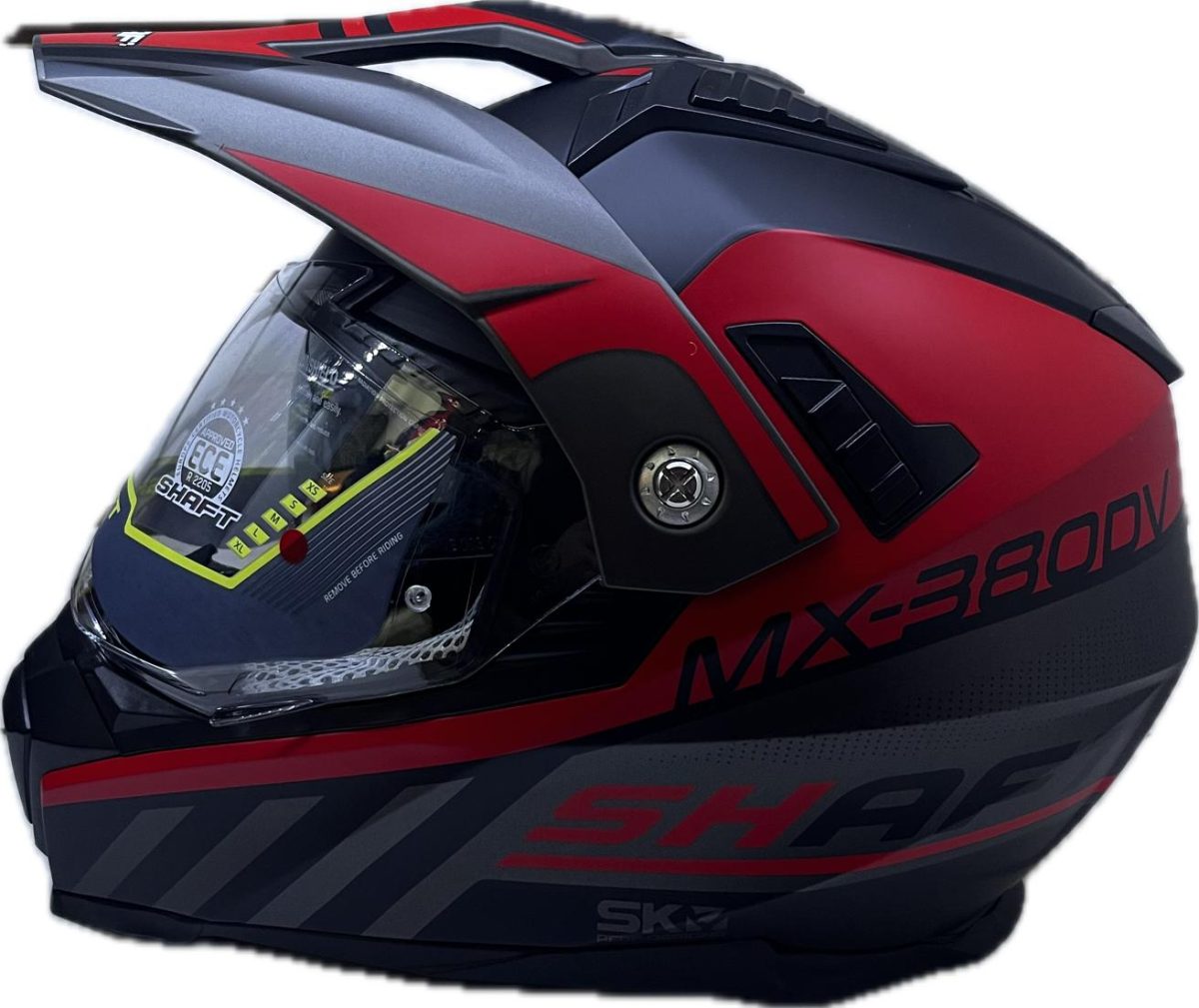 CASCO SHAFT MX380 FURIUS ROJO - All Road