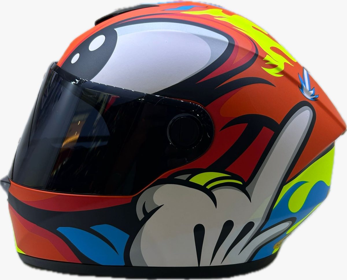 XONE 500-GT ONE FIRE NEGRO MATE NARANJA - All Road