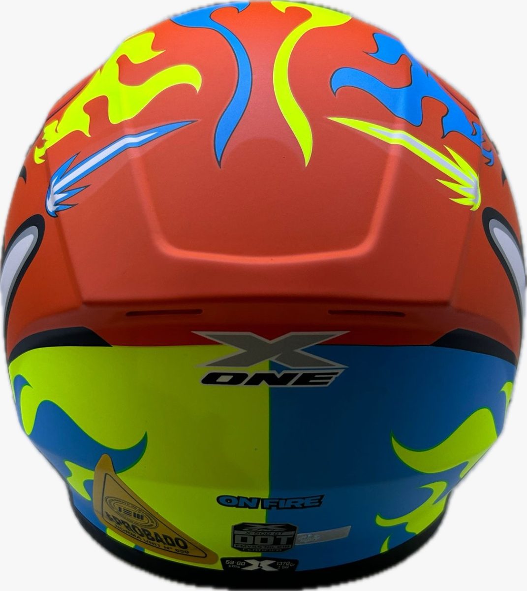 XONE 500-GT ONE FIRE NEGRO MATE NARANJA - All Road