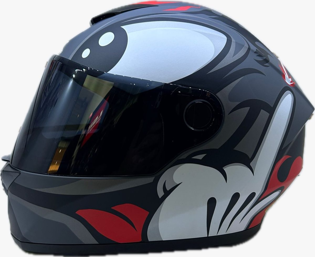 XONE 500-GT ONE FIRE NEGRO MATE GRIS ROJO - All Road