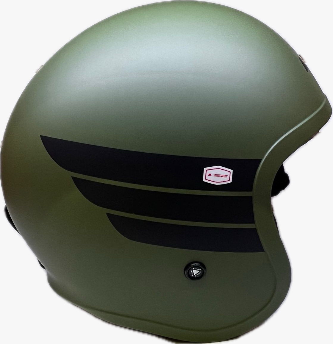 LS2 OF599 SPITFIRE RETRO MATE VERDE MILITAR - All Road