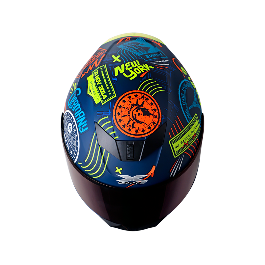 CASCO XONE 500-GT PASSPORT NEON NARANJA - All Road