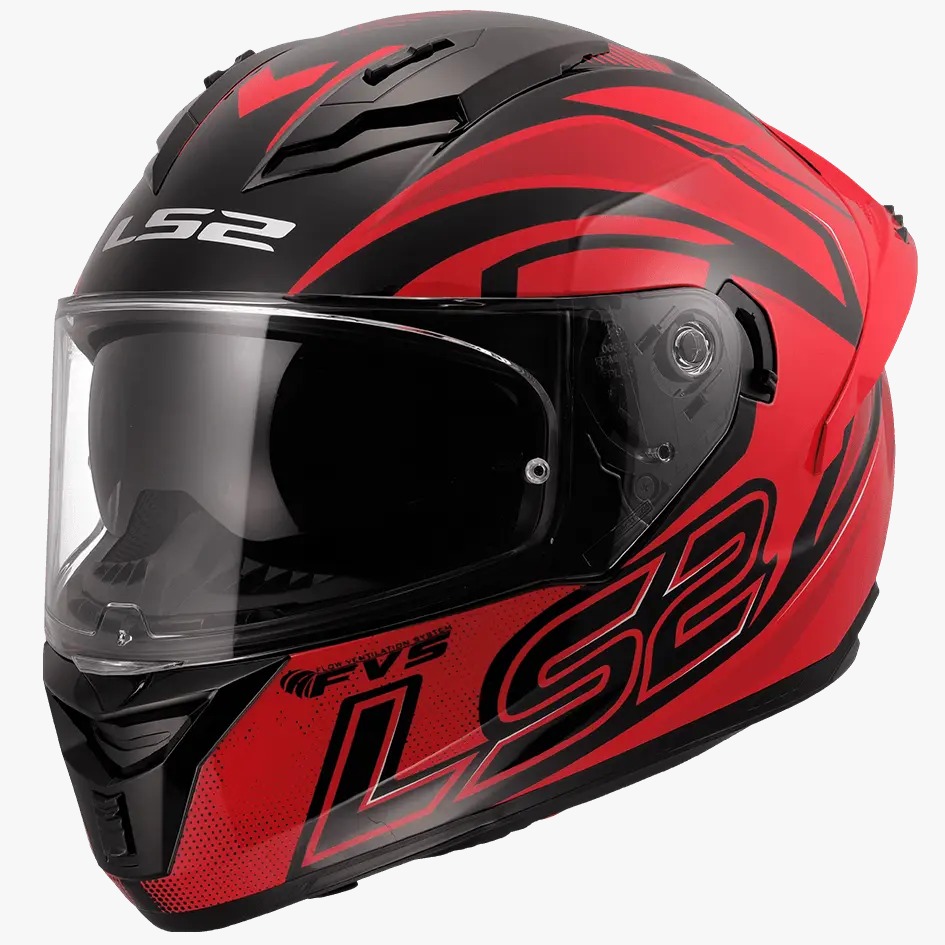 CASCO LS2 FF806 STINGULAR NEGRO ROJO - All Road
